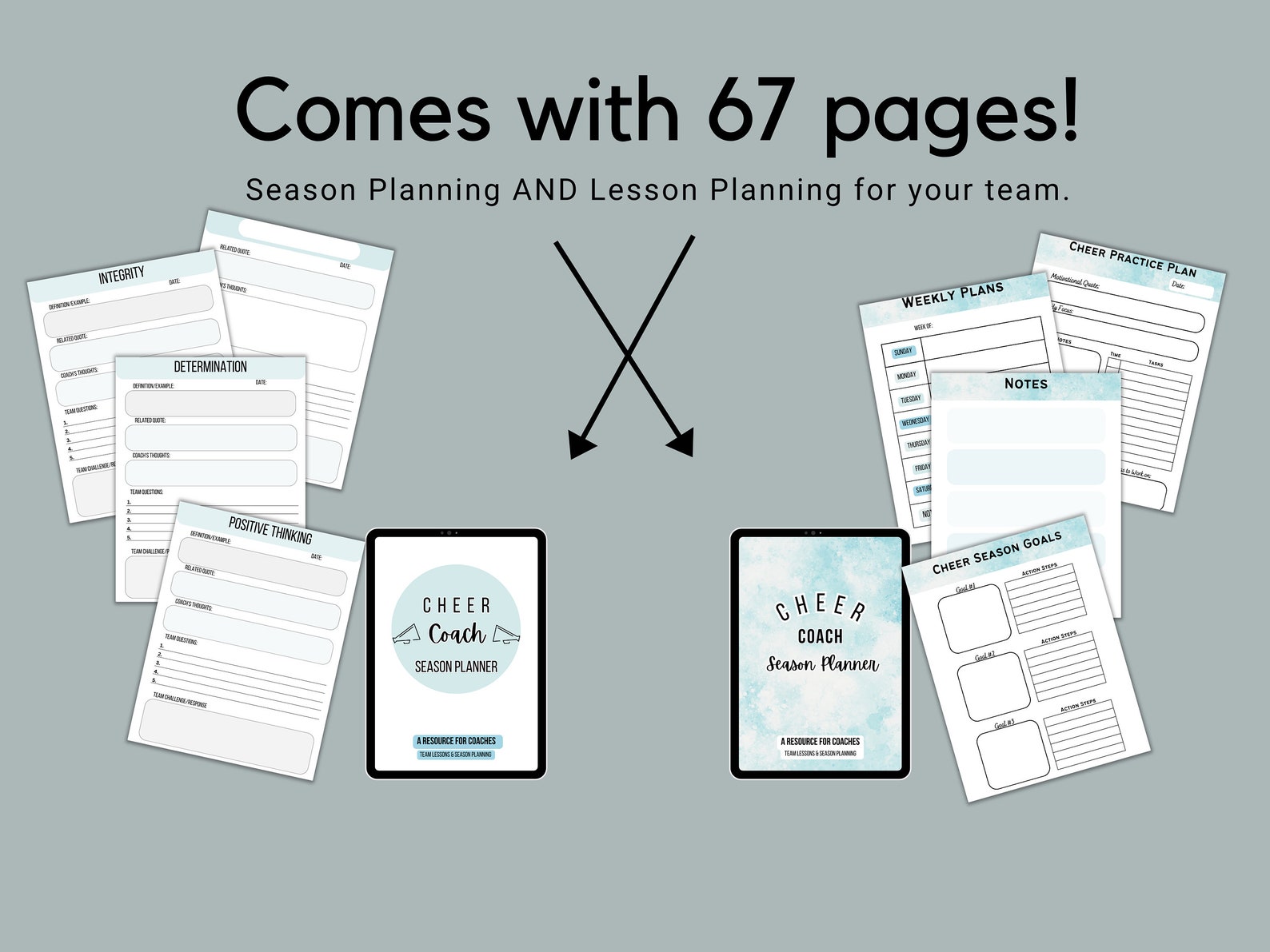 PDF Cheer Coach Season Planner, Cheer Planner, Cheerleading Planner ...