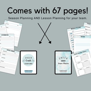 PDF Cheer Coach Season Planner, Cheer Planner, Cheerleading Planner ...