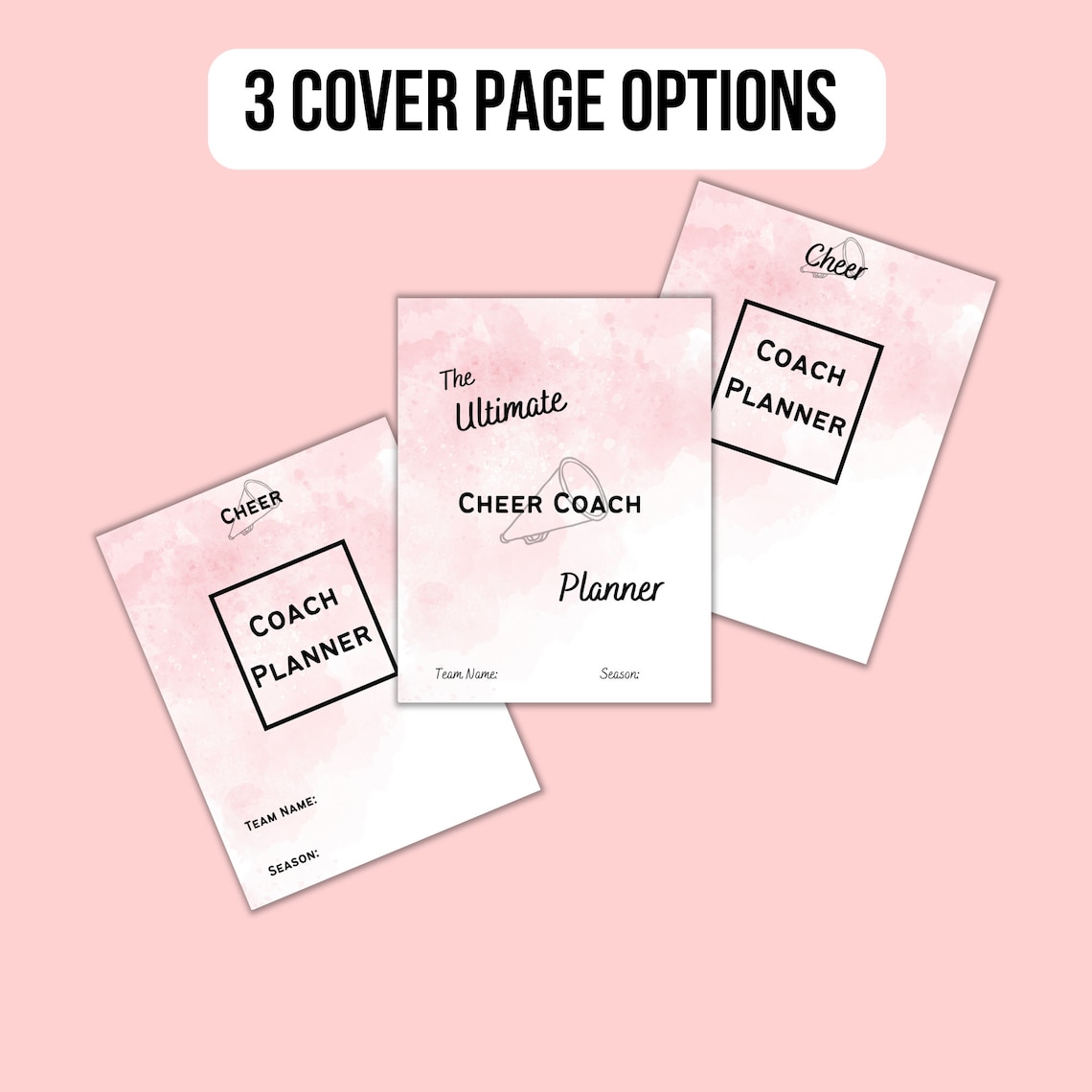 Cheer Coach Planner, Printable Cheer Planner, Cheer Season Planner ...