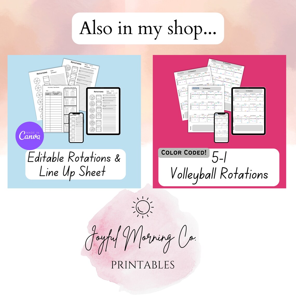 Editable Volleyball Rotations , Volleyball Formations, Volleyball Printable, Volleyball Game ...