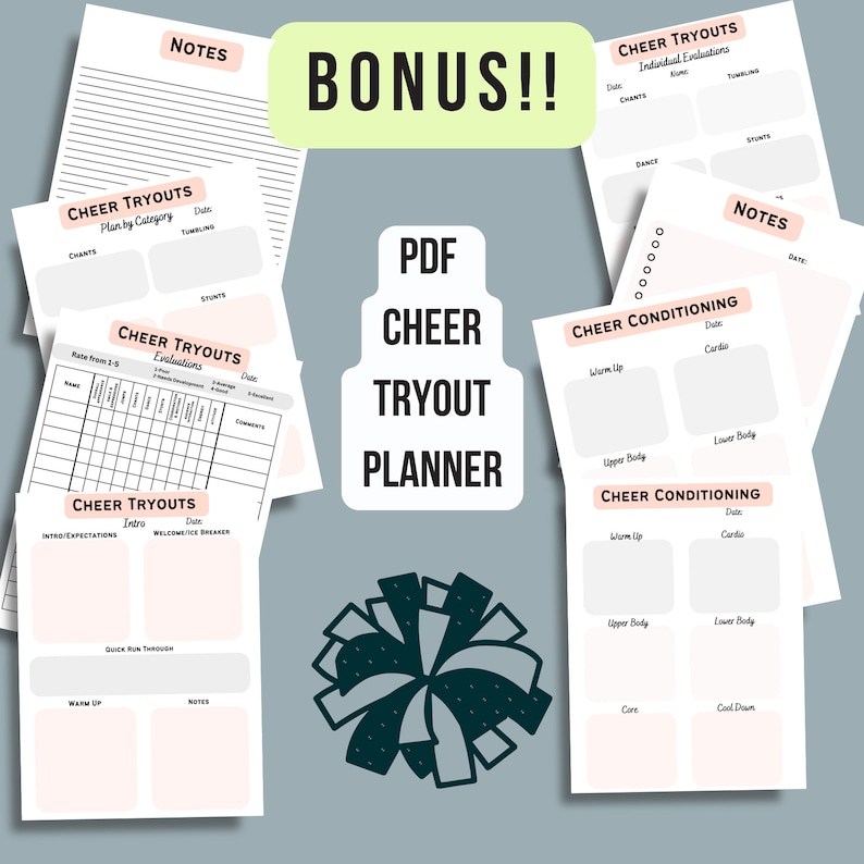 Cheer Meeting Bundle for Coaches, Parent Meeting, Cheer Forms, Cheer ...