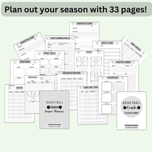 PDF Basketball Planner, Basketball Coach Planner, Basketball Season ...