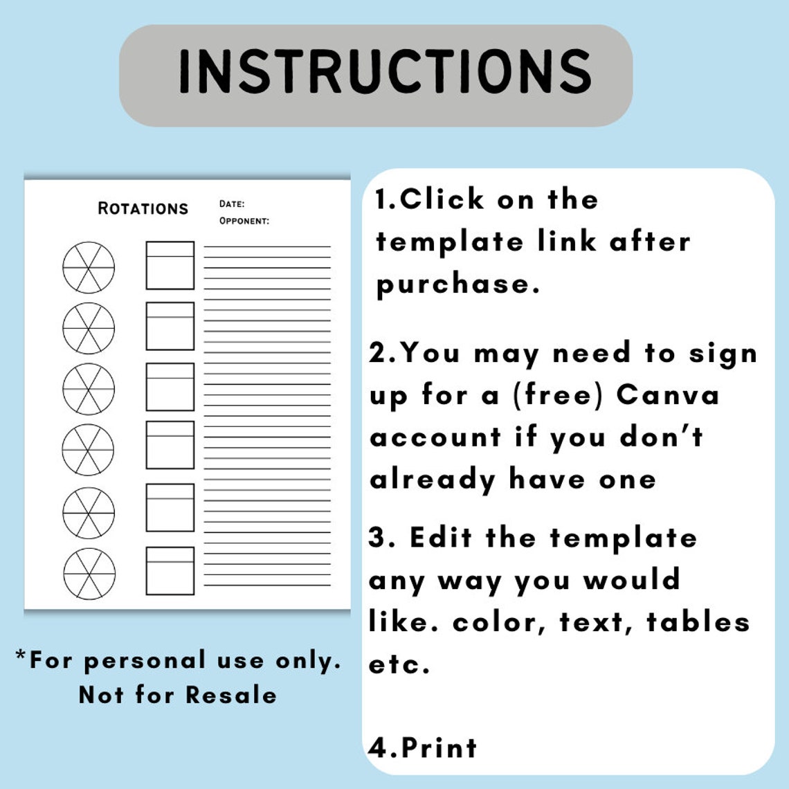 Editable Volleyball Sheets, Volleyball Canva Template, Volleyball ...