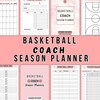PDF Basketball Planner, Basketball Coach Planner, Basketball Season ...