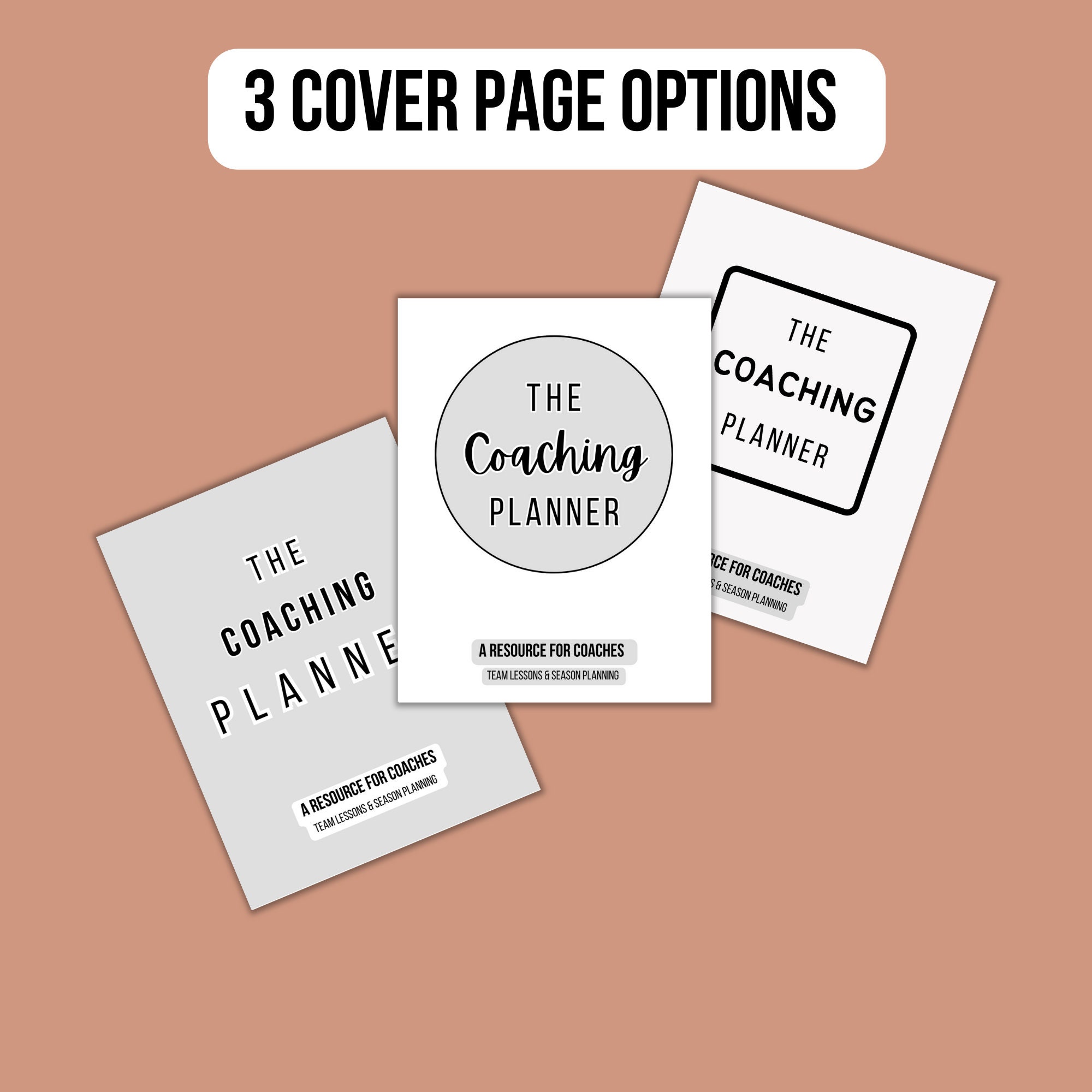 Coaching Planner, Sports Coach Planner, Sports Coach Binder, Team ...