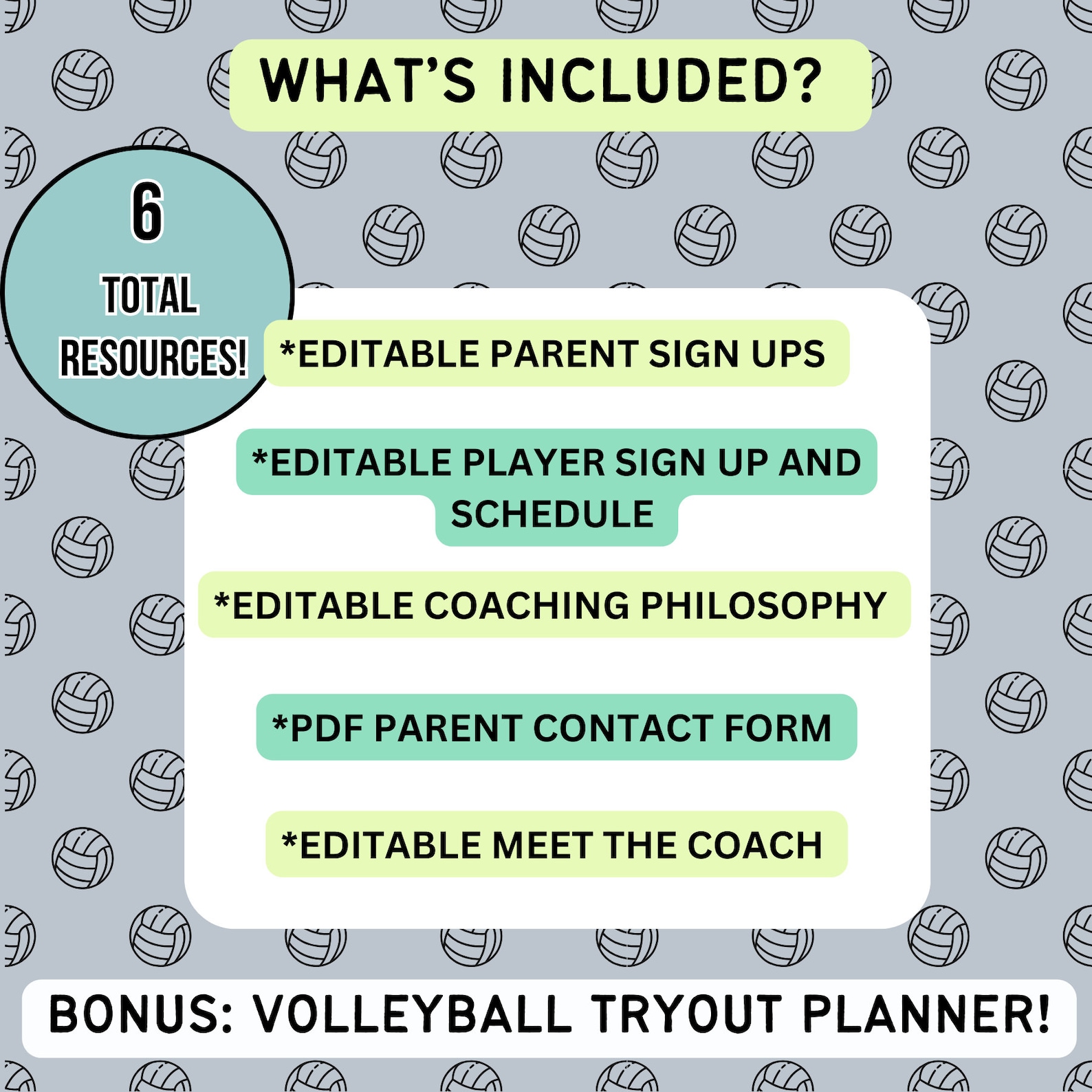 Volleyball Parent Meeting Bundle for Coaches, Parent Meeting Forms ...