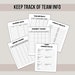 PDF Football Coach Planner, Printable Football Planner, Football Season ...