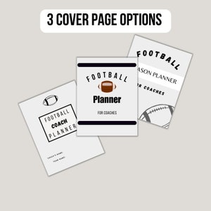PDF Football Coach Planner, Printable Football Planner, Football Season ...