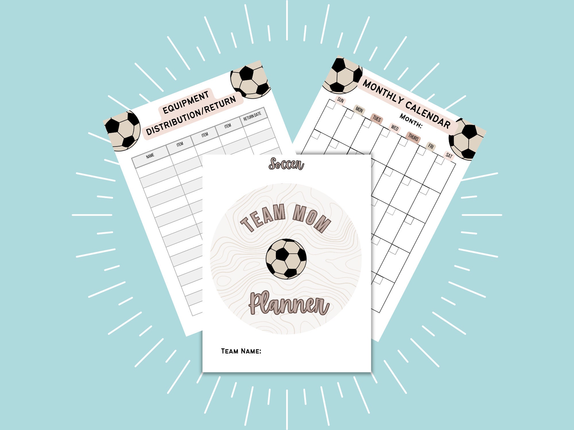 PDF Soccer Mom Planner, Team Mom Planner, Soccer Planner for Moms ...