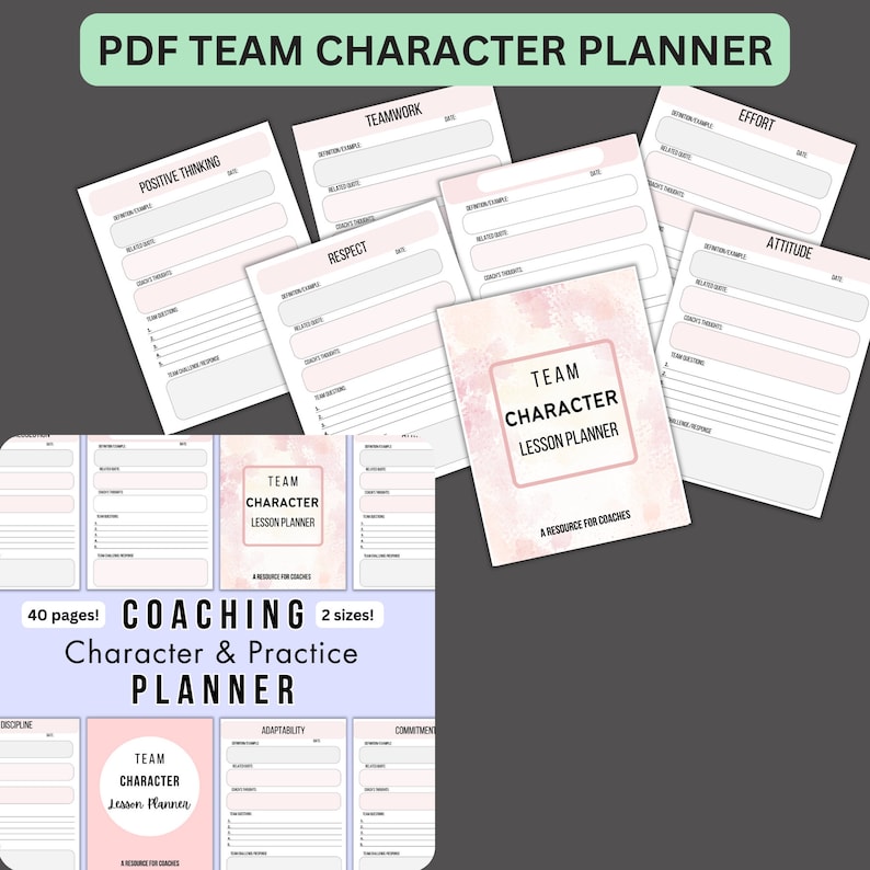 Softball Coach Bundle, Softball Coach Planners, Softball Coach ...