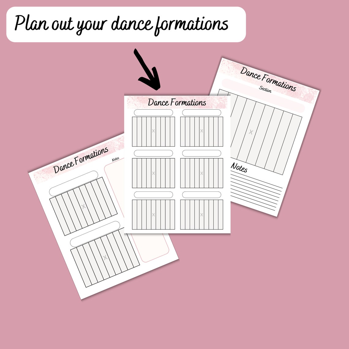 Dance Routine Planner, Choreography Planner, Dance Instructor Planner ...