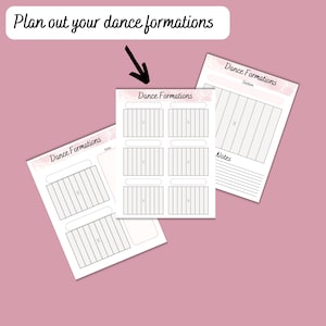 Dance Routine Planner, Choreography Planner, Dance Instructor Planner ...