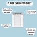 Volleyball Tryout Planner, Volleyball Tryout Sheet, Volleyball Coach's ...