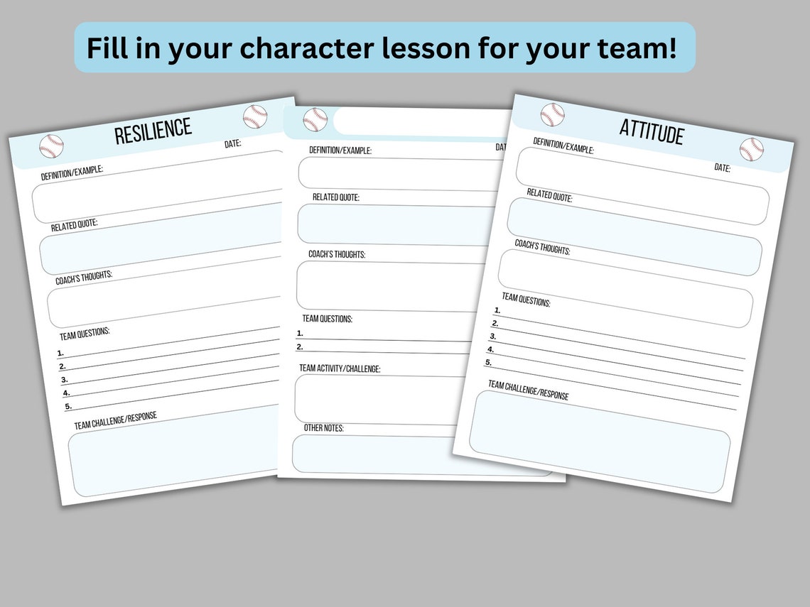 Softball Coach Planner, Softball Season Planner, Printable Planner ...