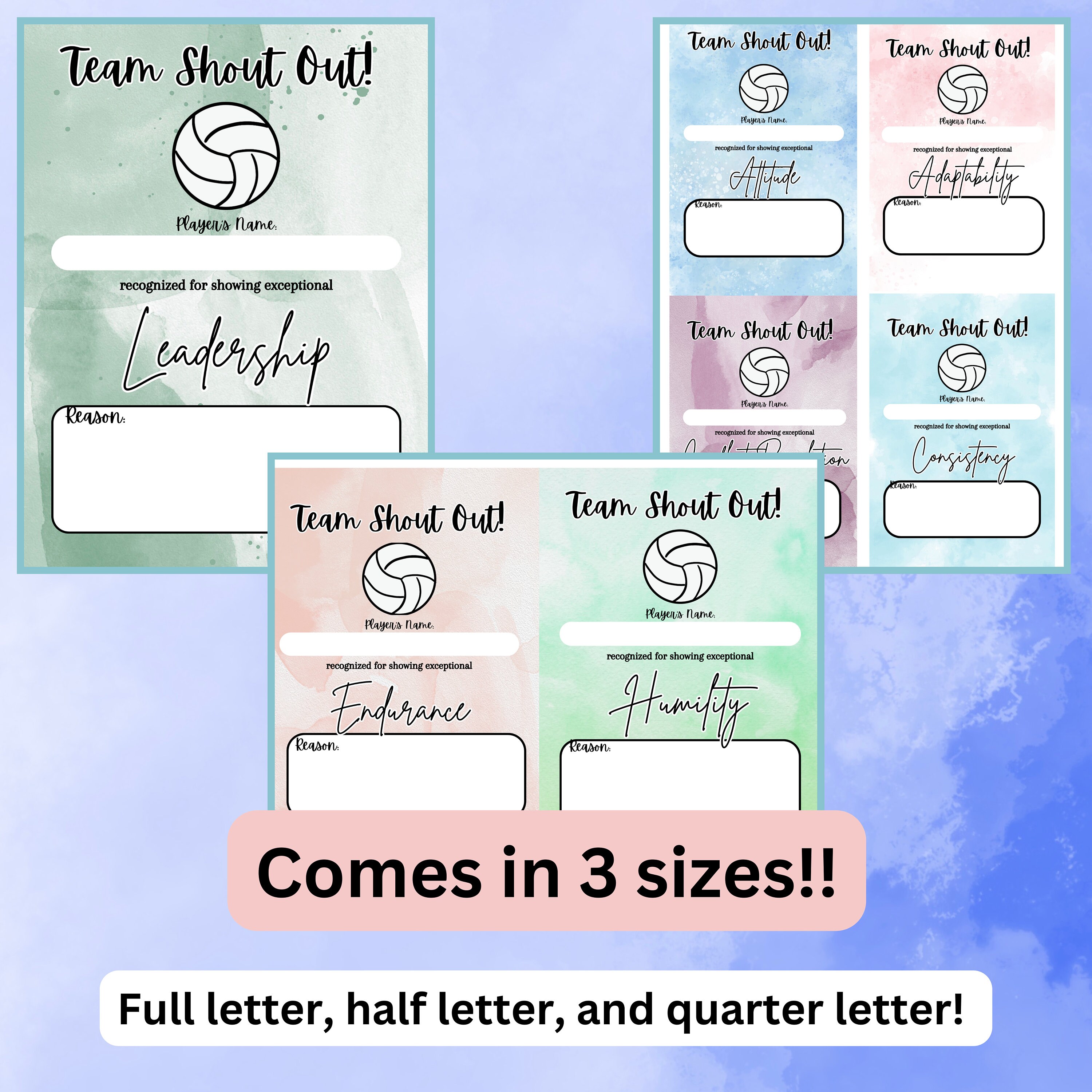 Volleyball Team Shout Outs, Player Shout Outs, Volleyball Player ...