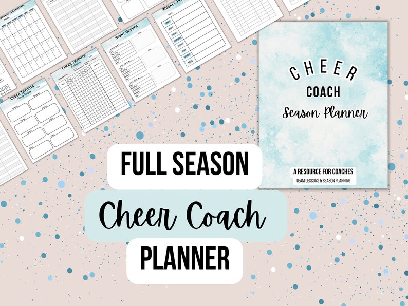 PDF Cheer Coach Season Planner, Cheer Planner, Cheerleading Planner ...