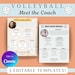Meet the Volleyball Coach, Editable Meet the Coach Template, Volleyball ...