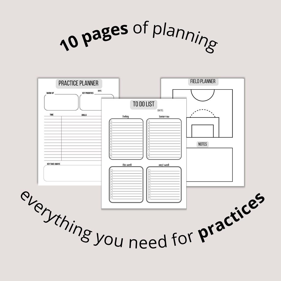 Soccer Practice Planner for Coaches, Soccer Coach Planner, Soccer ...