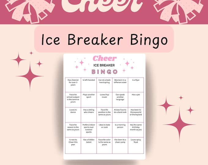 Cheer Bingo! - Etsy