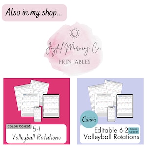 6-2 Volleyball Rotations Printable, PDF Download, Volleyball Formations ...