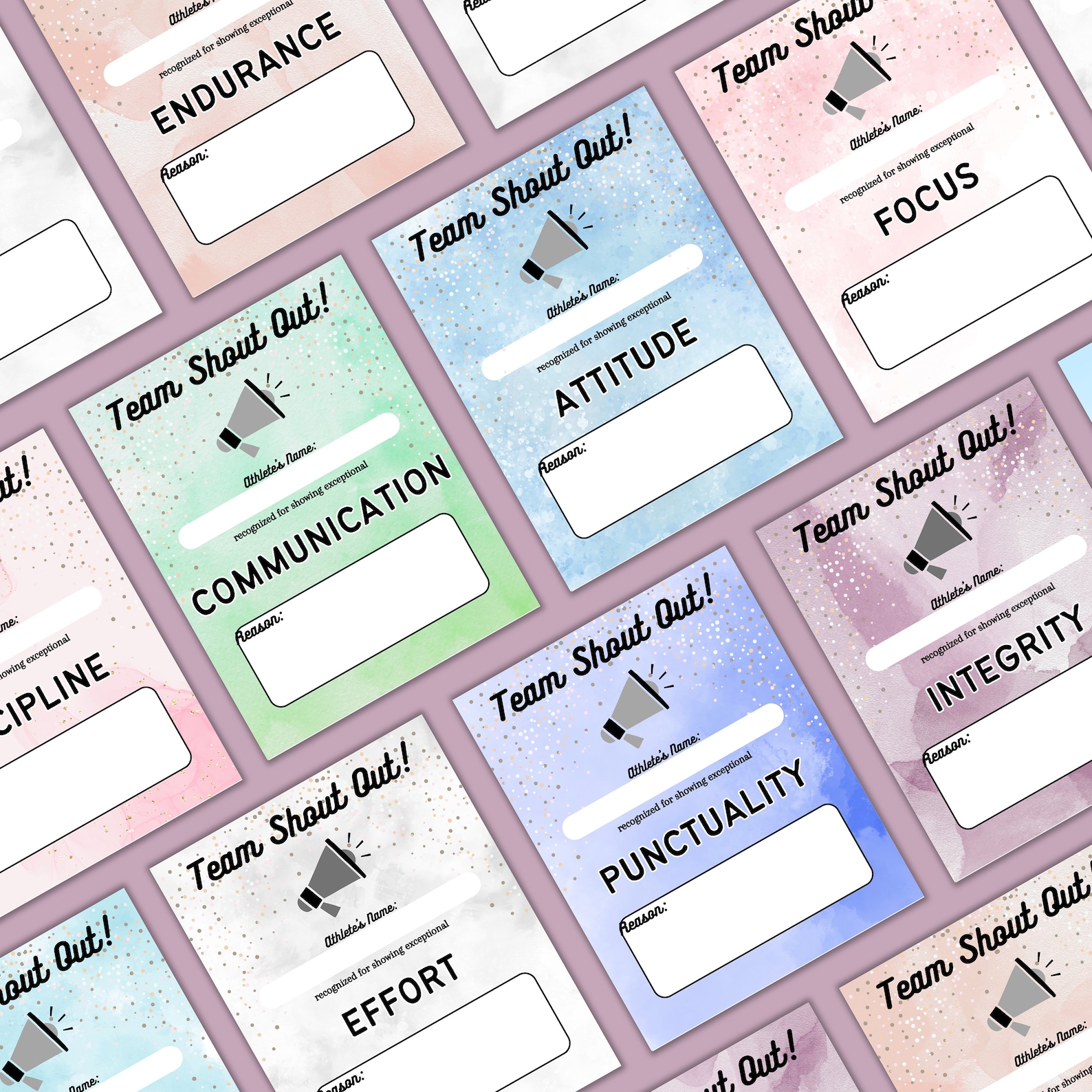 Editable Dance Team Shout Outs, Dance Team Awards, Editable Dance ...