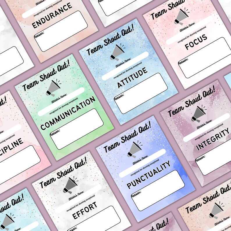 Editable Dance Team Shout Outs, Dance Team Awards, Editable Dance ...