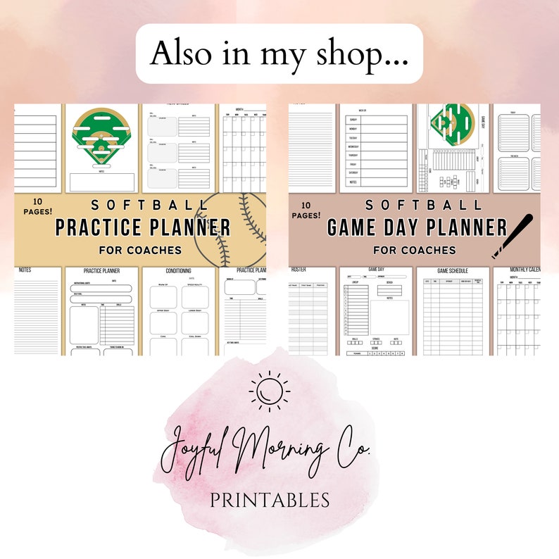 Softball Tryout Planner, Softball Coach Planner, Player Evaluations, Softball Tryout Forms - Etsy