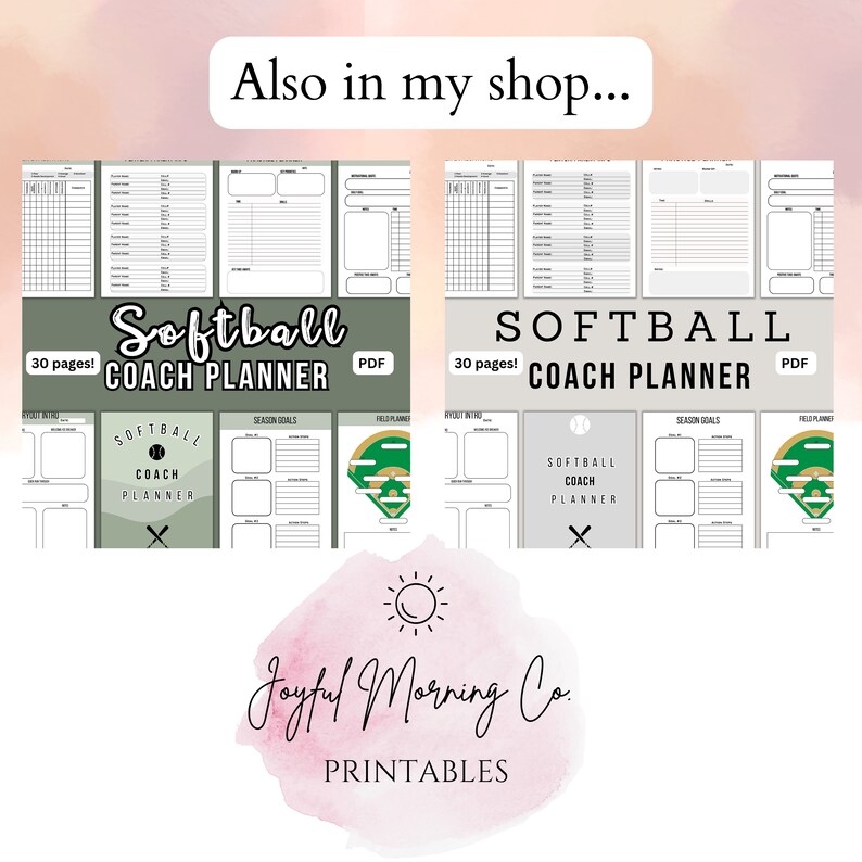 Softball Lineup Sheets, Softball Score Sheets, Softball Game Day Plan ...