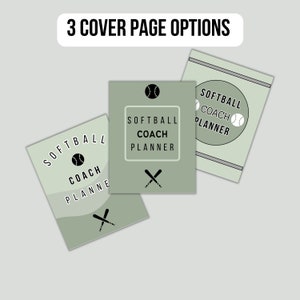 Softball Coach Planner, Softball Coach Printable Planner, Softball ...