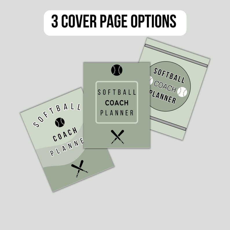 Softball Coach Planner, Softball Coach Printable Planner, Softball ...