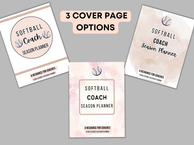 Softball Coach Planner, Softball Season Planner, Printable Planner ...