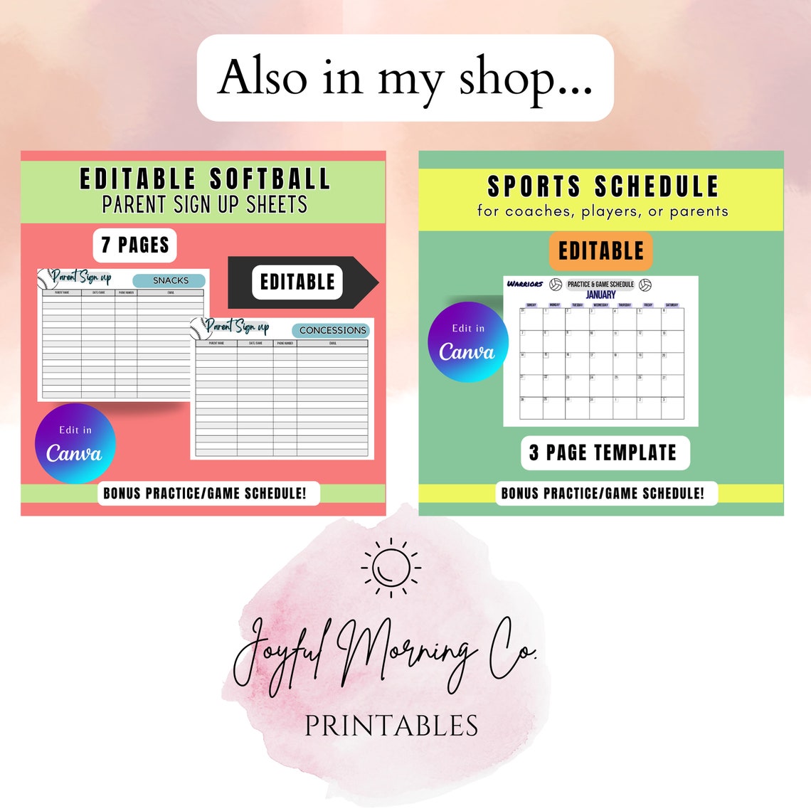 Softball Coach Planner, Softball Season Planner, Printable Planner ...