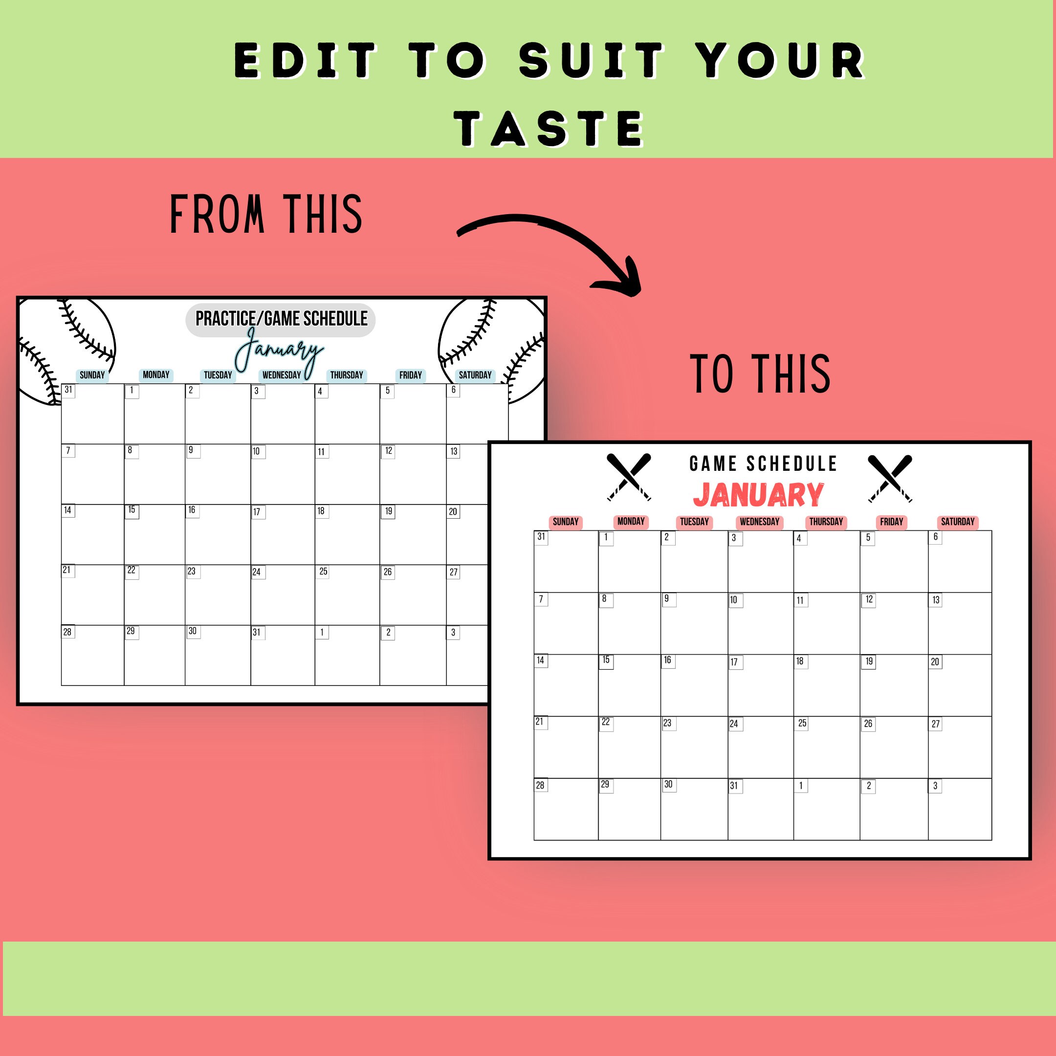 Editable Softball Sign up Sheets, Volunteer Sign Ups, Softball ...