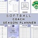 Softball Coach Planner, Softball Planner, Softball Practice Planner ...