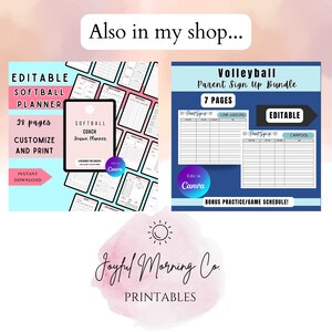 Softball Coach Planner, Softball Planner, Softball Practice Planner ...