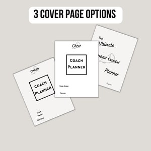 PDF Cheer Coach Planner, Printable Cheer Planner, Cheer Season Planner ...