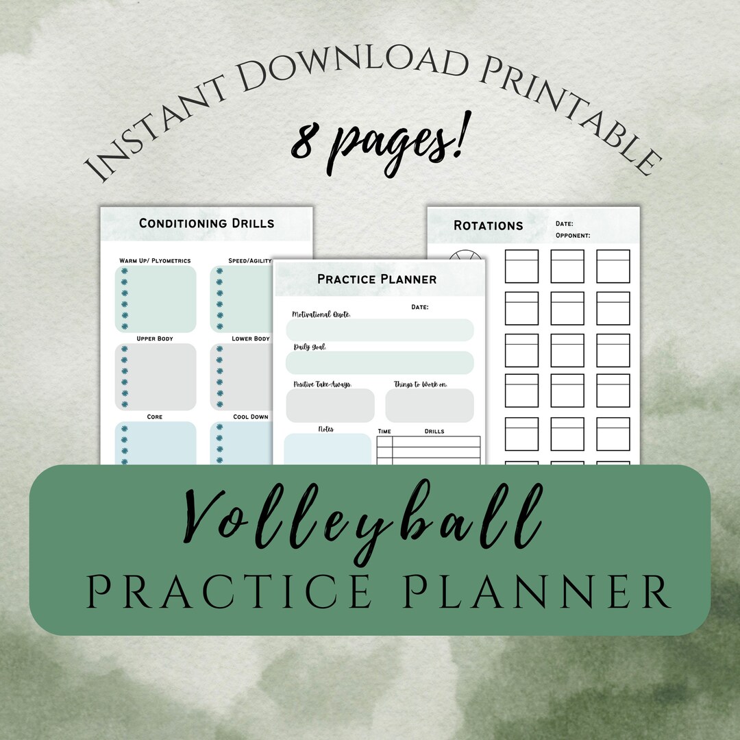 Volleyball Practice Plan Templates, Volleyball Practice Templates ...