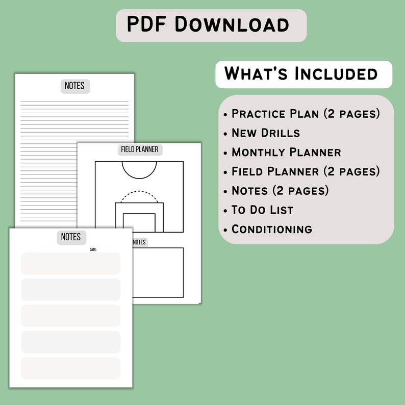 Soccer Practice Planner for Coaches, Soccer Coach Planner, Soccer ...