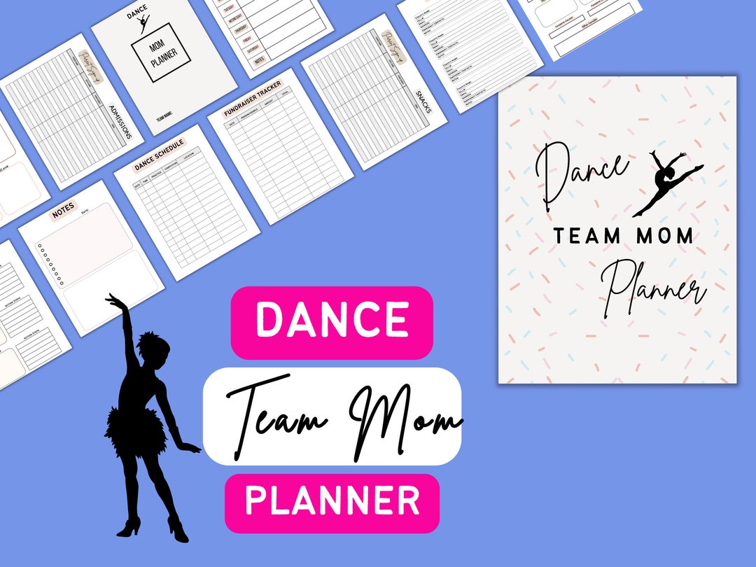Dance Mom Planer, Dance Team Mom Planner, Team Mom Binder, Team Mom ...