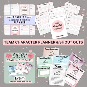 Cheer Coach Bundle, Cheer Coach Planners, Editable Cheer Forms ...