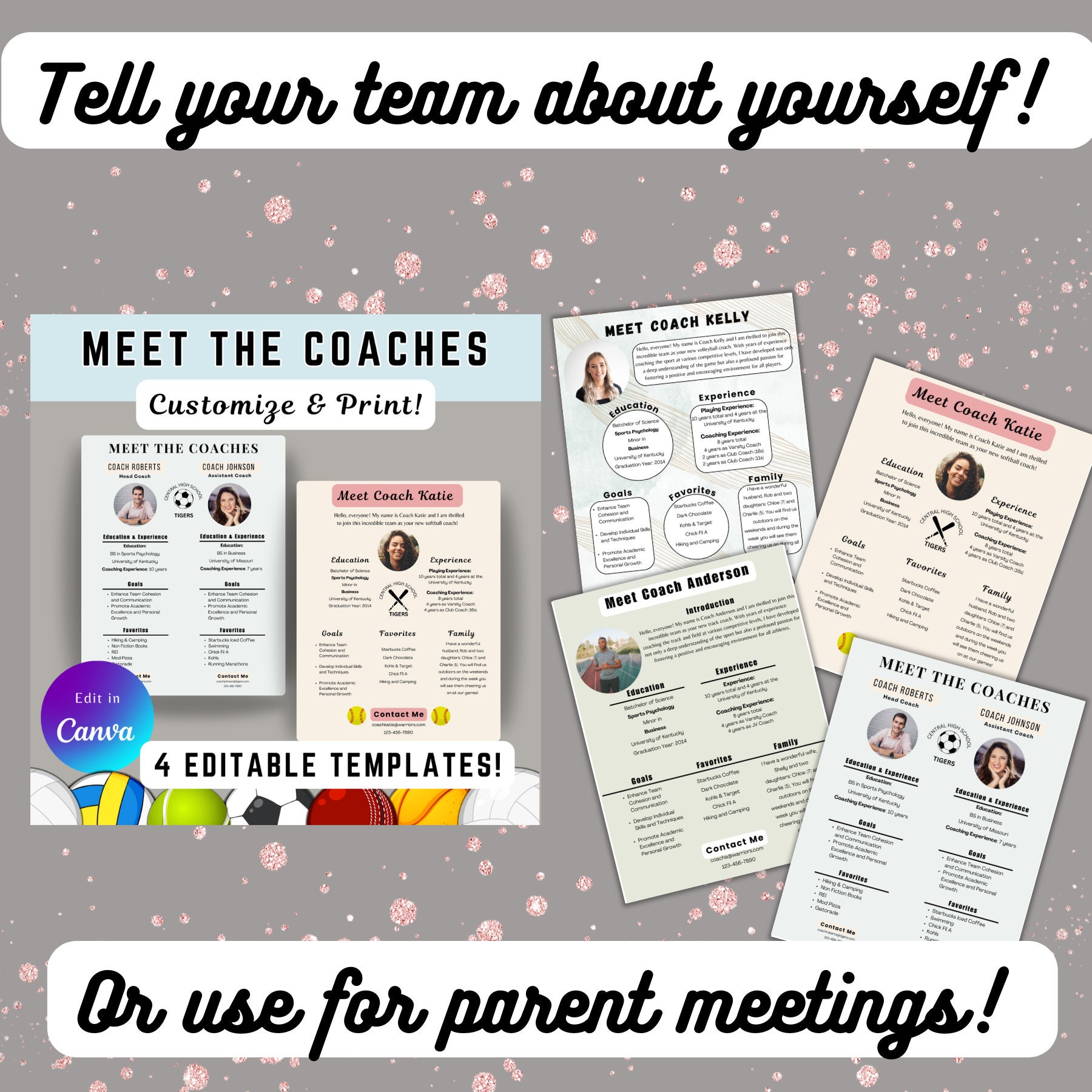 Cheer Coach Bundle, Cheer Coach Planners, Editable Cheer Forms ...