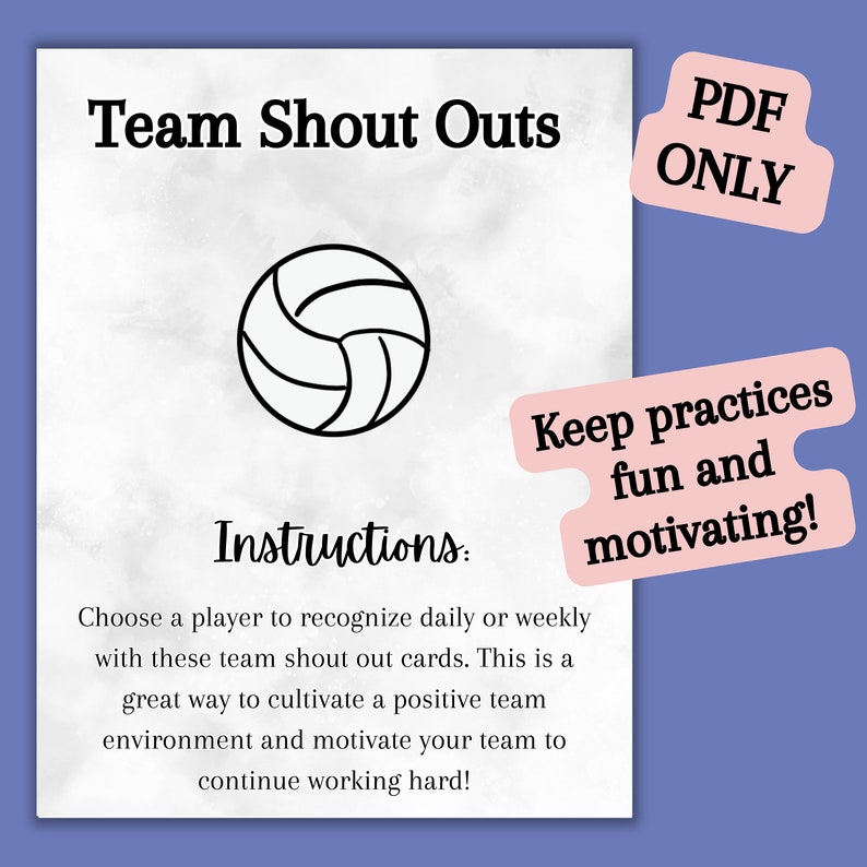 Volleyball Team Shout Outs, Player Shout Outs, Volleyball Player ...