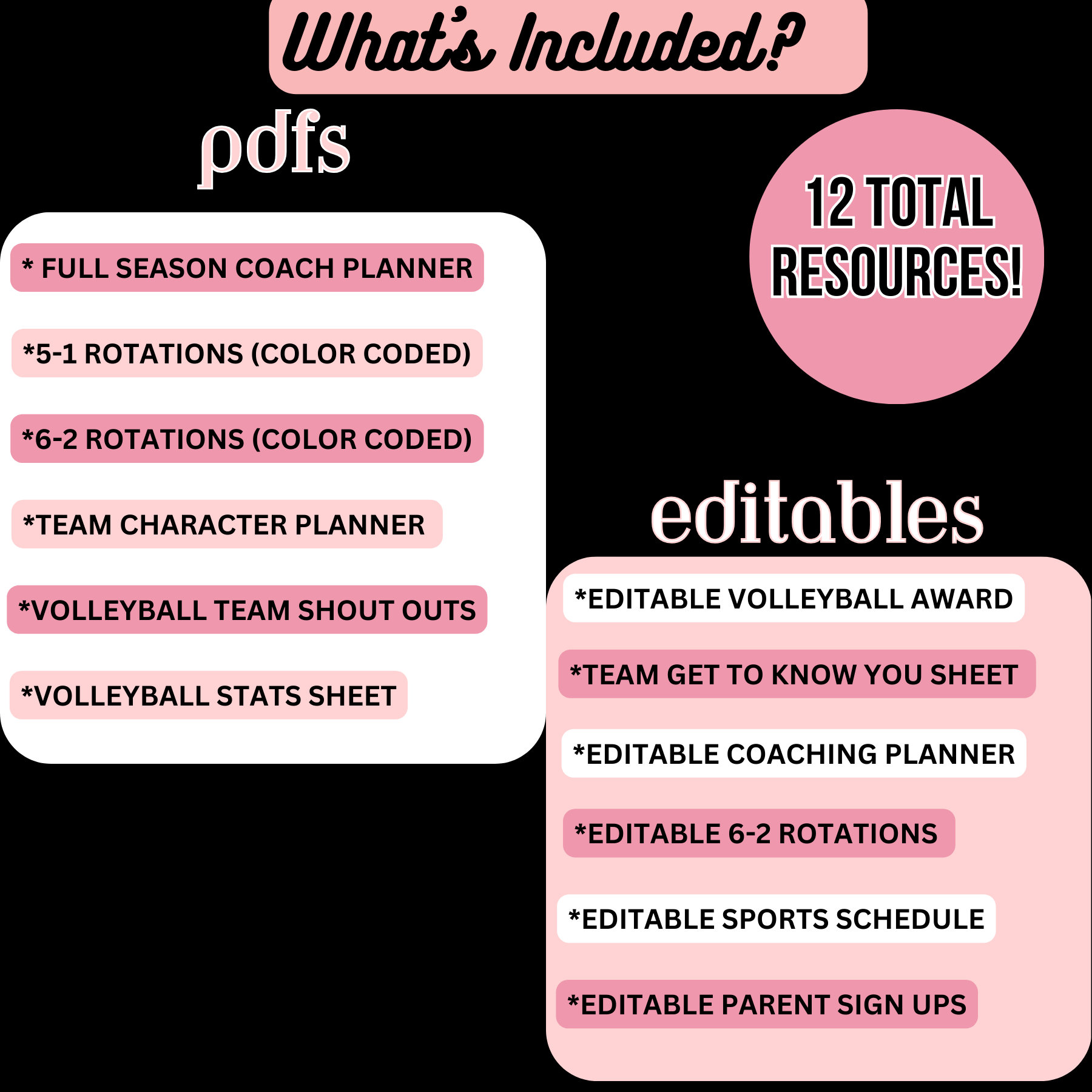 Volleyball Coach Bundle, Volleyball Coach Planners, Volleyball Editable ...