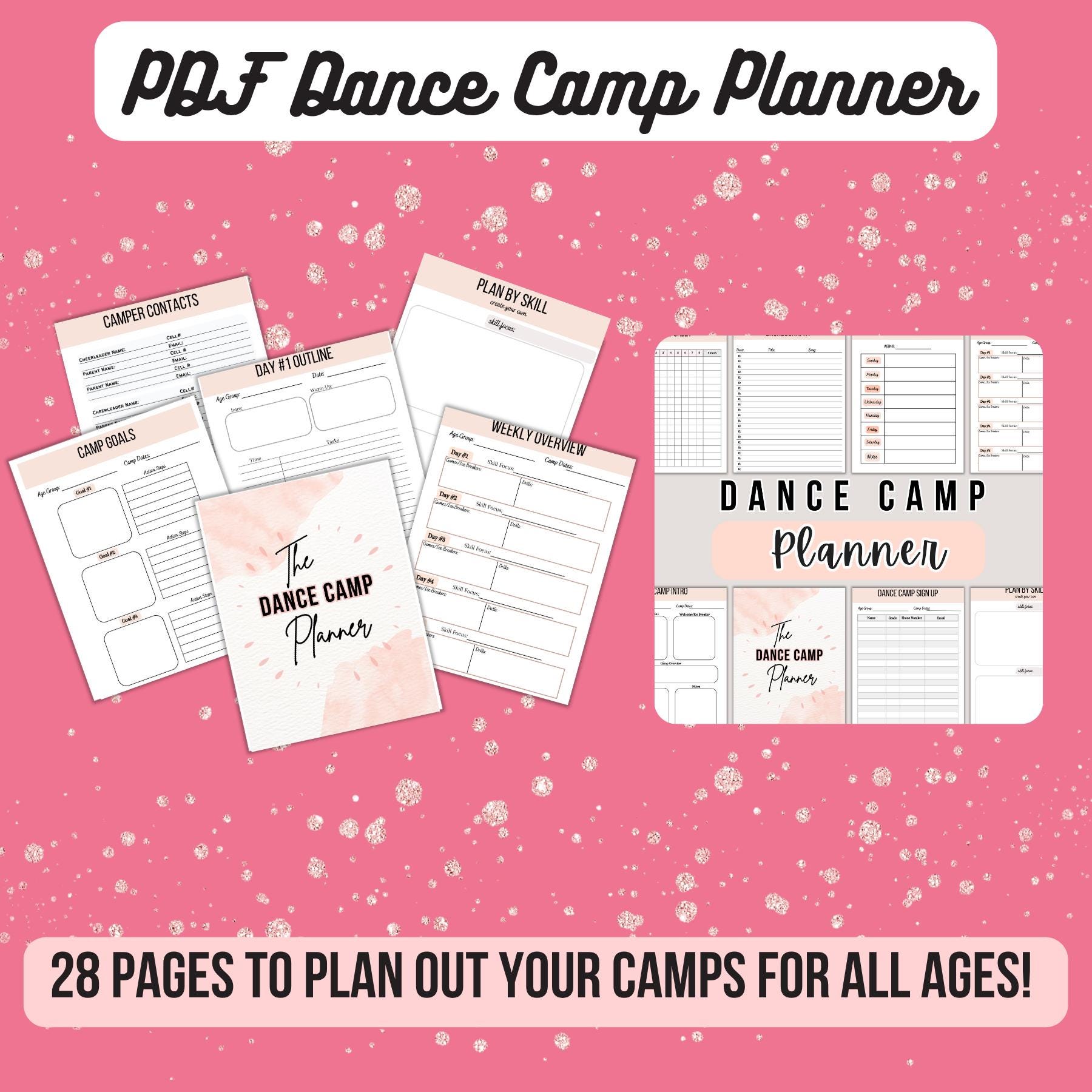 Digital Dance Coach Bundle, Dance Coach Planners, Editable Dance Forms ...