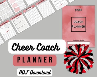 Cheer Coach Planner, Printable Cheer Planner, Cheer Season Planner ...