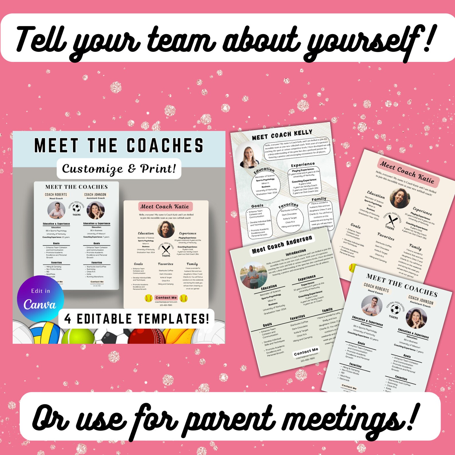 Digital Dance Coach Bundle, Dance Coach Planners, Editable Dance Forms ...