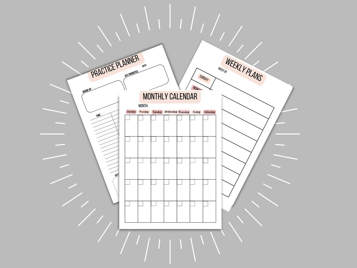 Softball Coach Planner, Softball Season Planner, Printable Planner ...