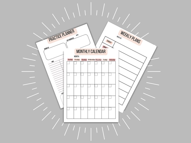 Softball Coach Planner, Softball Season Planner, Printable Planner ...