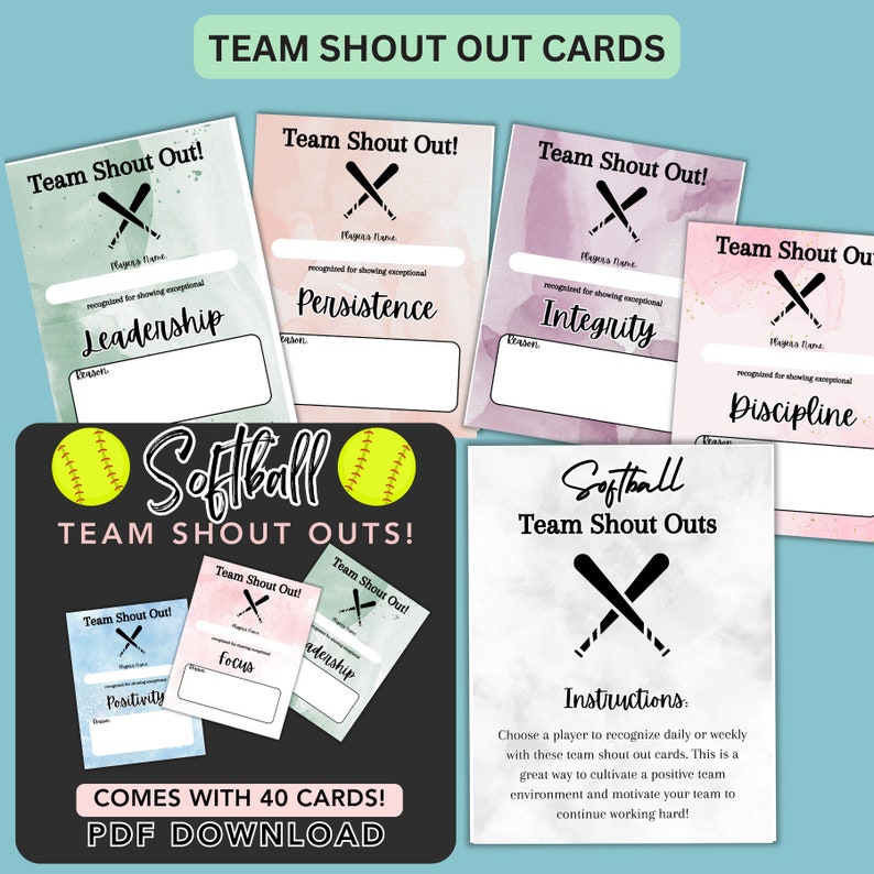 Softball Coach Bundle, Softball Coach Planners, Softball Coach ...