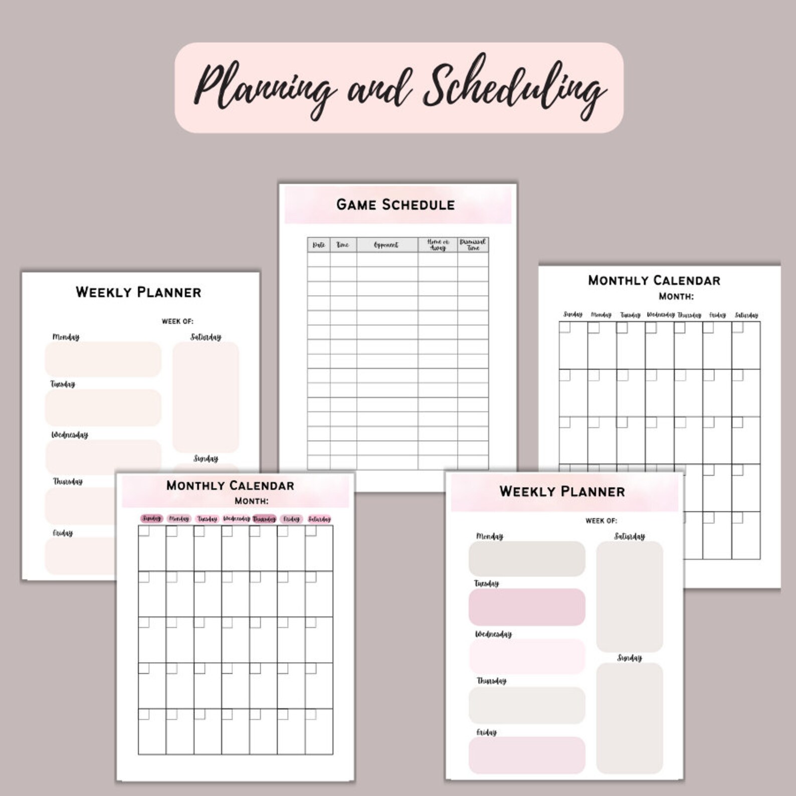 Volleyball Planner, Volleyball Coach Planner, Binder, Game Day ...